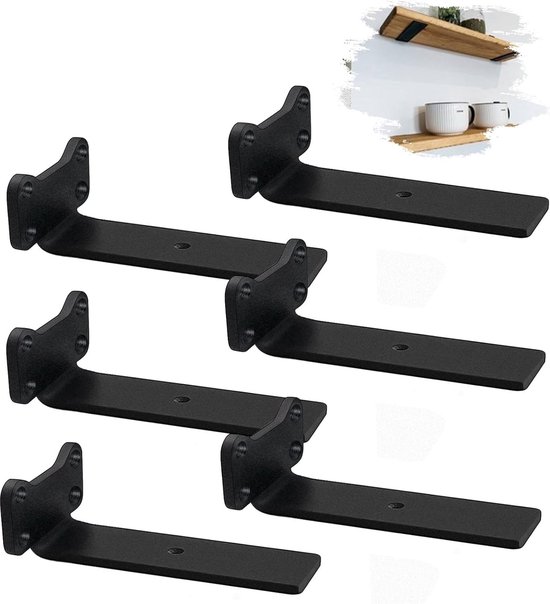 Goodivery ® Zware Stalen Zwevende Plankdragers met Kattenoorontwerp ...