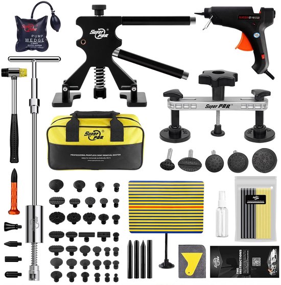Professionele Auto Deuk Reparatie Set - 2-in-1 T-bar Schuifhamer - Dent ...