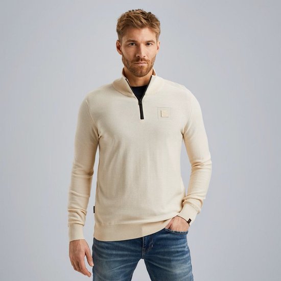 Half zip collar cotton modal | bol
