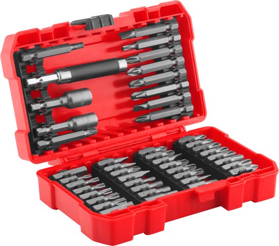 RONIX 48-delige Dopsleutel & Bit Set – S2 Staal Bits & CRV Doppen – 1/4 ...