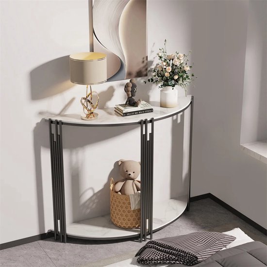 Betaalbare Goederen® Side Table Rond - Sidetable - sidetable zwart - sidetable... | bol