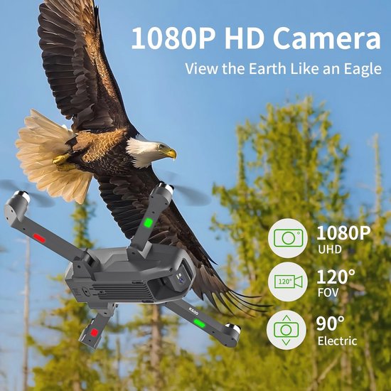 Drone met Camera 1080P HD voor Beginners - Mini Quadcopter met FPV en ...