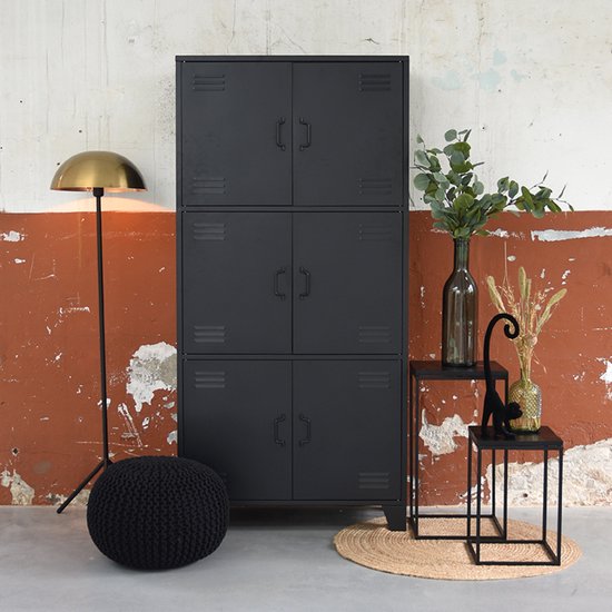 LABEL51 Fence Bergkast - Zwart - Metaal - Vakkenkast | bol