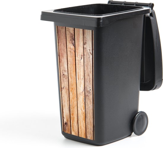 Container sticker Plank - Vintage - Houten - Natuur - 44x98 cm - Kliko ...