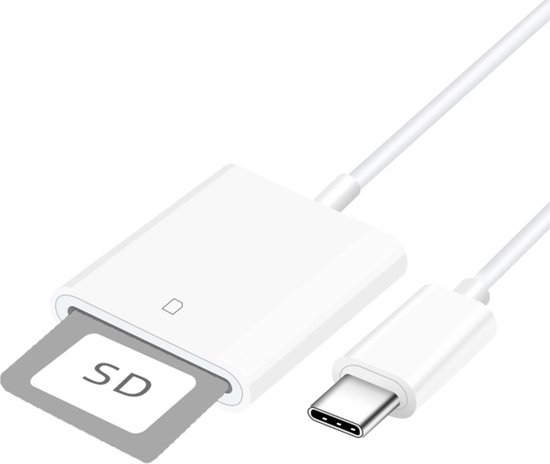 USB-C naar SD adapter kabel converter - Wit - Provium | bol