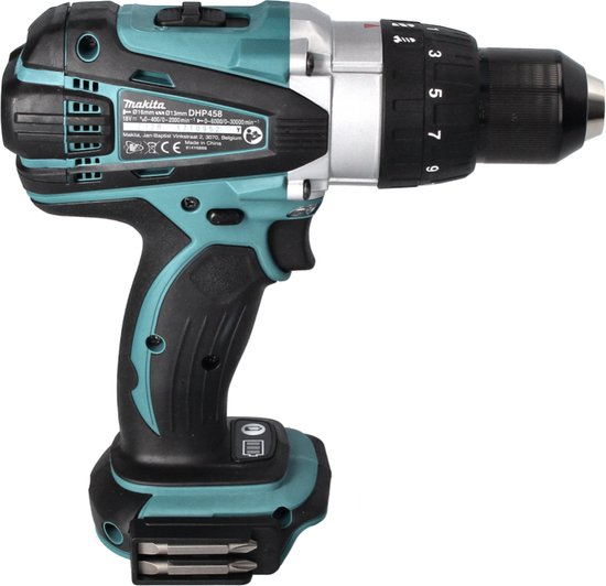 Makita DHP 458 Z accu klopboormachine 18 V 91 Nm solo - zonder accu en lader | bol