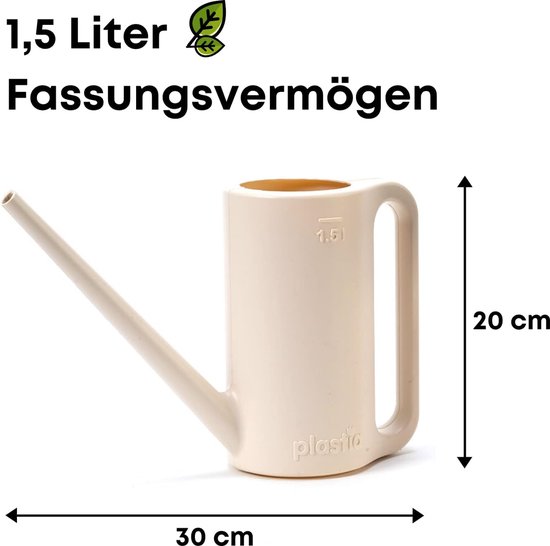 Gieter MAX 1,5 L Beige - Design Gieter van Hoogwaardig Kunststof ...