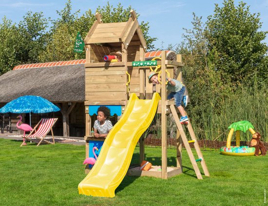 Houten Speeltoestel Kleine Tuin • Jungle Resort | hoogte: 275 cm ...