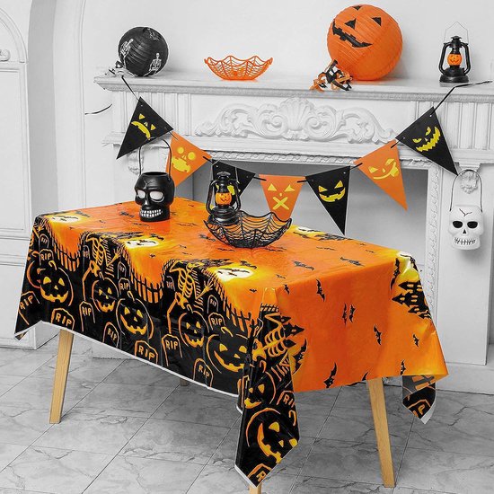 Halloween Tafelkleed Halloween Decoratie Halloween Versiering Tafel ...