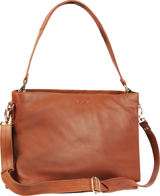 Plevier Millau schoudertas 16 inch cognac. | bol
