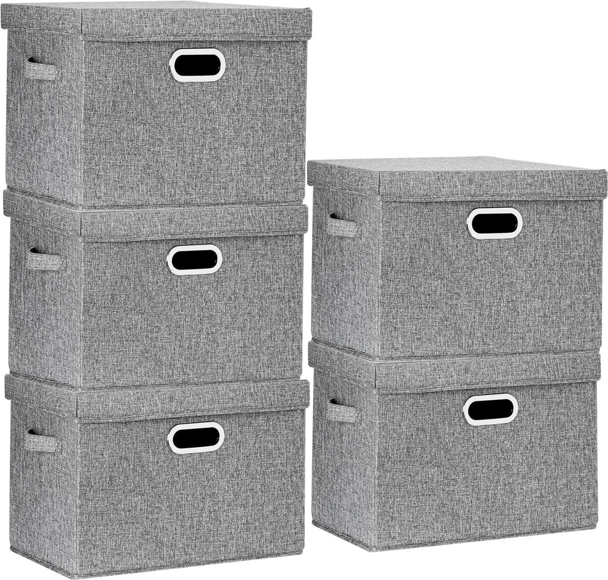 Opbergdozen met deksel, groot, opbergdozen met deksel voor kledingkast ...