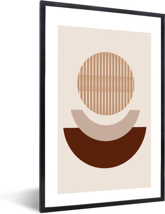 FrameYourWall® - Fotolijst met poster 80x120 - Bohemian - Vormen ...