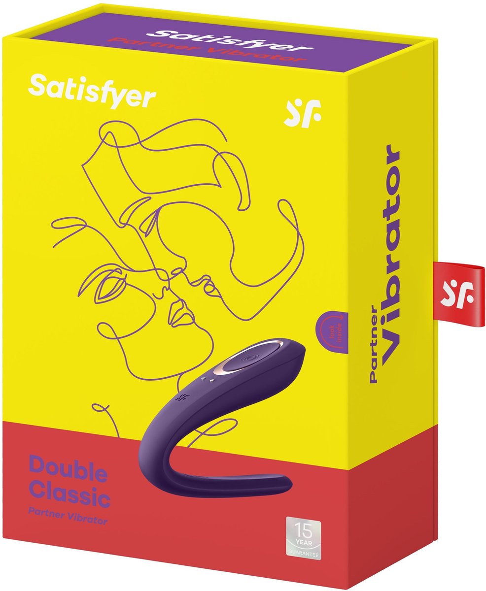 Satisfyer Double Classic - Koppel Vibrator - Paars | bol