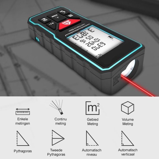 Bolture Lasermeter - Afstandmeter Laser - Meetapparatuur - 100 Meter ...