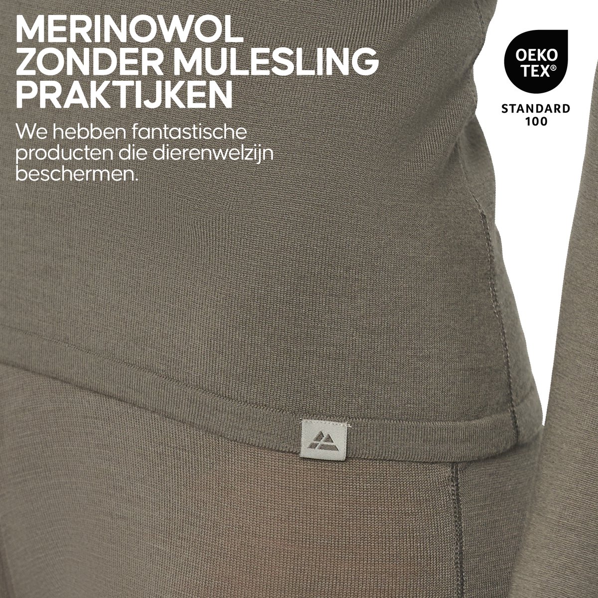 DANISH ENDURANCE Thermo Ondergoed set voor Dames - van Merino Wol - Ademend - Grijs- XL | bol