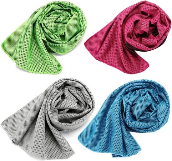 4 x Ijs koeling handdoeken microfiber sport handdoek voor gym golf yoga ...