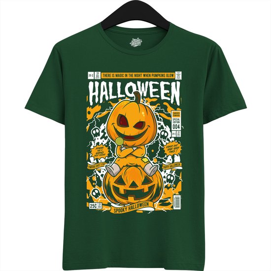 Pumpkin Magazine - Halloween Spook Dames / Heren Unisex Shirt - Grappig ...