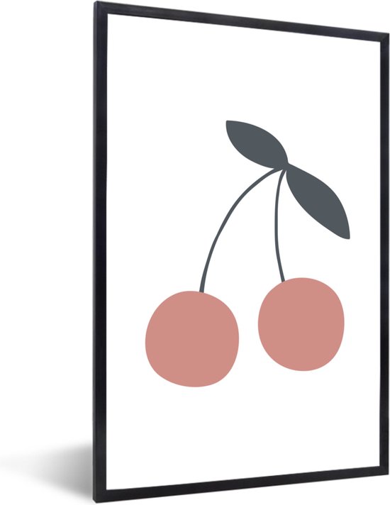 Fotolijst incl. Poster - Fruit - Bohemian - Kers - Kind - 60x90 cm ...