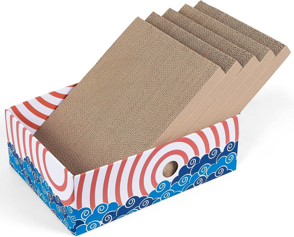Boîte à Scratch Cat avec tampon à Scratch Cat – Lit portable en carton ...