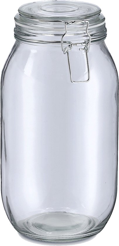 Zeller Weckpot/inmaakpot Alfie - 4x - 2L - glas - beugelsluiting - D13 ...