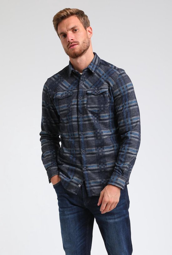 Gabbiano Overhemd Jersey Overhemd Met Strepen 333750 Steel Blue Mannen ...