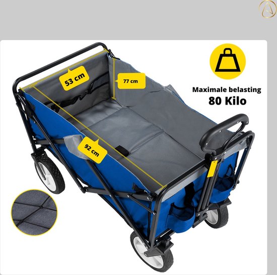 Happyment Bolderkar Opvouwbaar - Bolderkar Opvouwbaar Massieve Banden ...