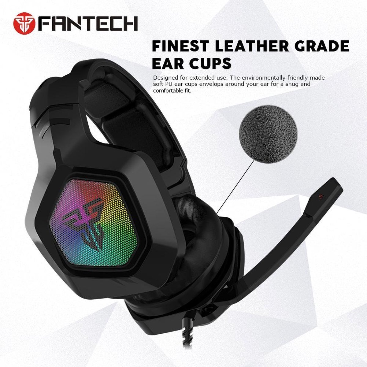 Fantech - Game Headset - Multi Platform RGB Gaming Headset 3.5mm ...
