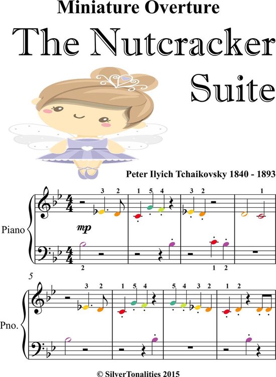 Miniature Overture the Nutcracker Suite Beginner Piano Sheet Music with ...