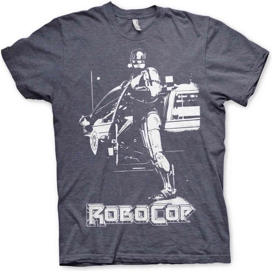 Robocop Heren Tshirt -L- Poster Blauw | bol