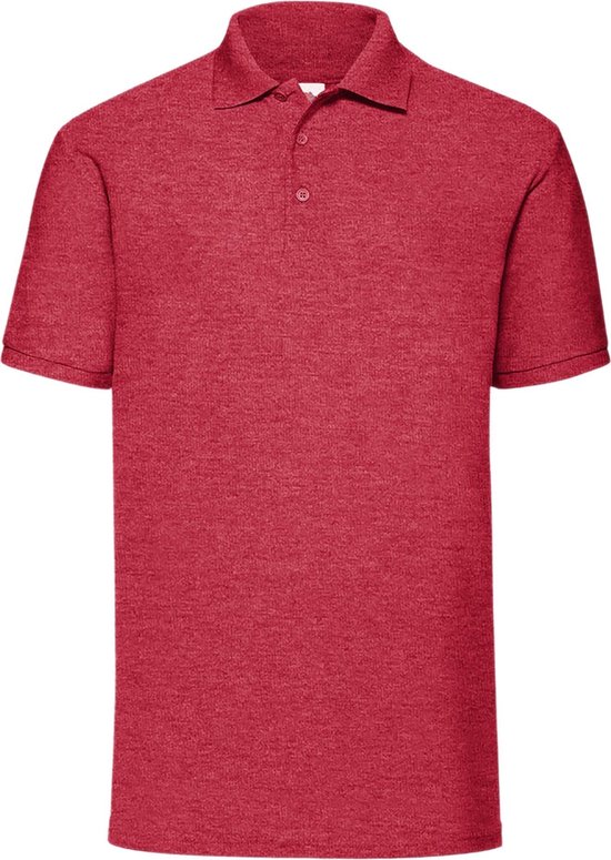 Fruit Of The Loom Heren 65/35 Pique Poloshirt Korte Mouwen (Heather ...