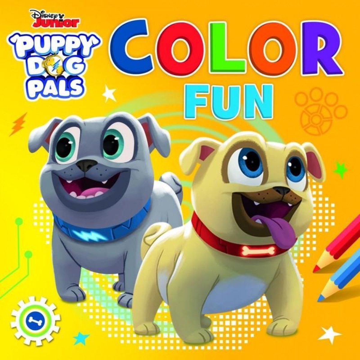 Kids-n-fun | Kleurplaat Puppy Dog Pals bingo rolly arf