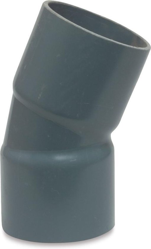 Mega Knie 45° PVC-U 12 mm lijmmof 16bar grijs | bol