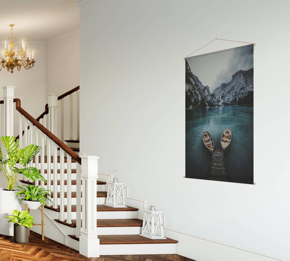 Blue lagoon - Poster photo sur textile - 90 x 135 cm | bol.com