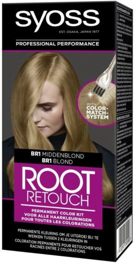 Syoss - Haarverf - Root Touch-up - BR1 Middenblond - 1 Haarkleuring ...