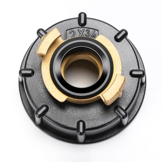 3/4 Inch IBC Tank Connector Messing Adapter Cap S60 x 6 met MS ...