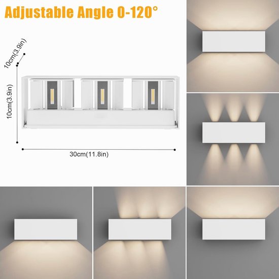 Buitenlamp 30W met Instelbare Stralingshoek en IP65 Bescherming ...