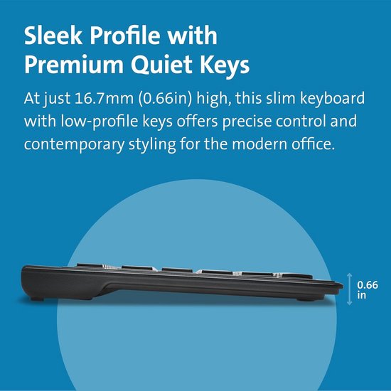 Toetsenbord Advance Fit Standard met Dun Profiel, Italiaanse QWERTY-lay ...