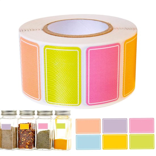 Naamlabels - Naamstickers - LabelSticker - Rol met 500 Stickers - 2,5/1 ...