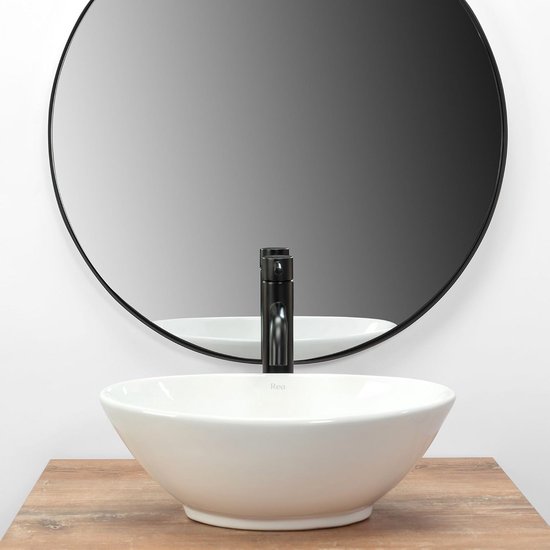 Inbouwwastafel Keramiek 60 cm Modern Wit voor Badkamer | bol