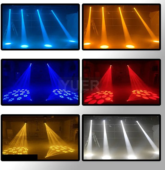 LED Beamlicht – Moving Head Licht – Podiumverlichting – DJ Spot – Disco ...