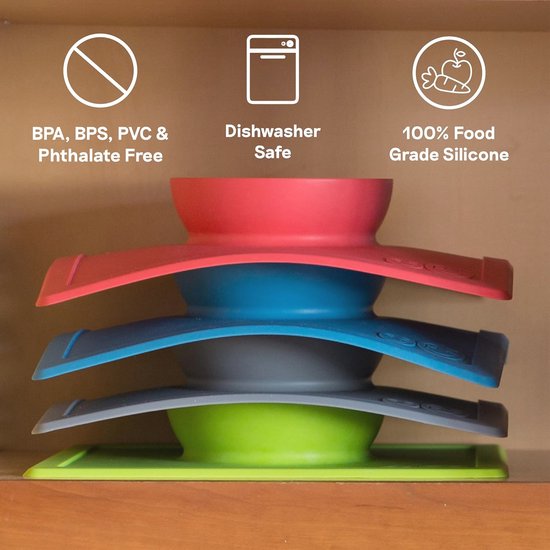 Siliconen Suction Bowl met Placemat voor Peuters en Kleuters ...