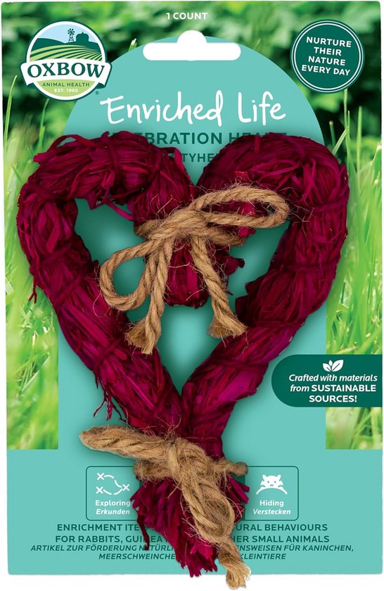 Party Heart Chew Toy for Rabbits, Guinea Pigs, Hamsters and Rats | bol