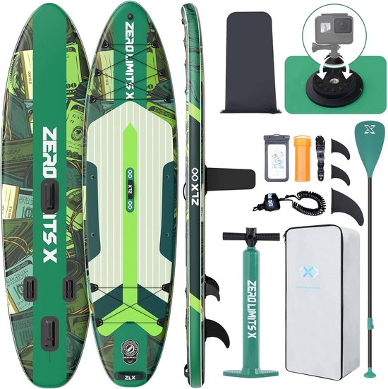 Opblaasbaar Stand Up Paddleboard 10'6" - Breed en Stabiel SUP Board met ...