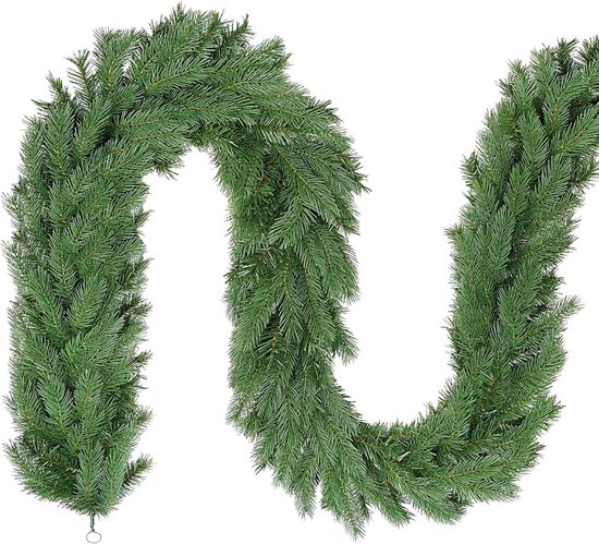 Kunst Kerstslinger 3 meter Nep Dennengroen voor Binnen en Buiten | bol
