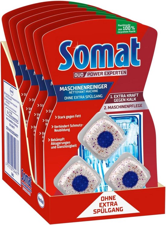 Tabs Machine Cleaner Pack van 18 - Hygiënisch en Krachtig Tegen Vet en ...