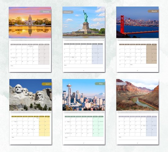 Wandkalender 2026 A4 - Maandkalender met Ruimte voor Notities ...
