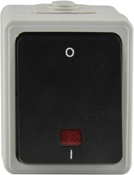 Opbouw Noodschakelaar voor Verwarming met Controlelampje - IP44 ...