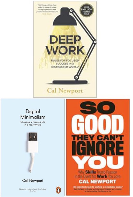 Productiviteit Boeken Set: Deep Work, Digitaal Minimalisme & Zo Goed ...