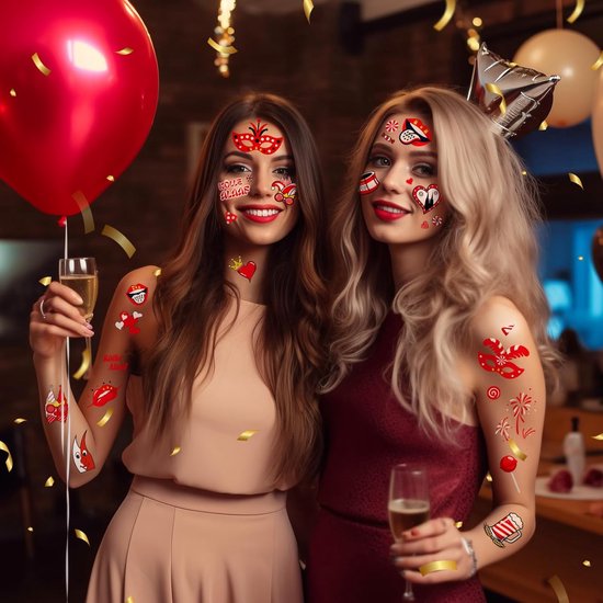 4 Sheets Face Tattoos - Carnaval - Tijdelijke Tattoos Kölle Alaaf ...