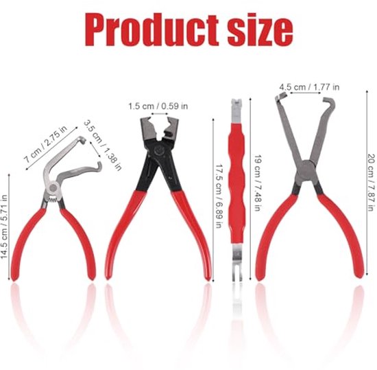 4pcs Automotive Electrical Disconnect Rods Set, Straight & 60° Curved ...